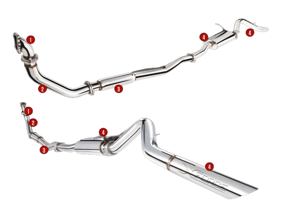 XForce - NISSAN NAVARA D22 3.0L TURBO DIESEL (1997-2009), 3″ Stainless ...
